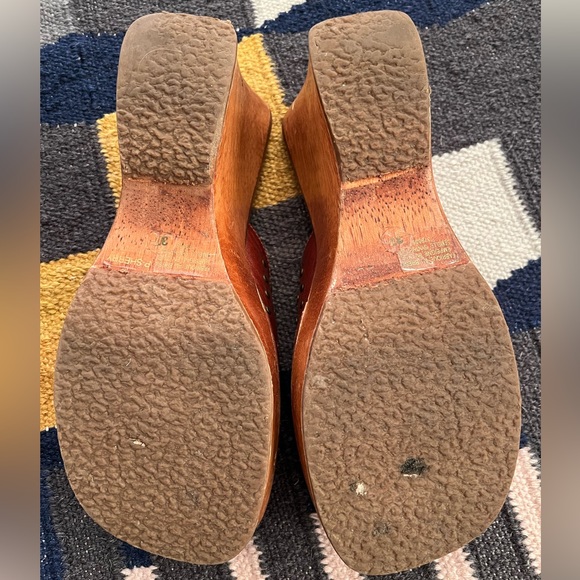 Shoes | Gorgeous Leather Pegabo Clogs With Brushed Brass Rivets 4 Inch ...